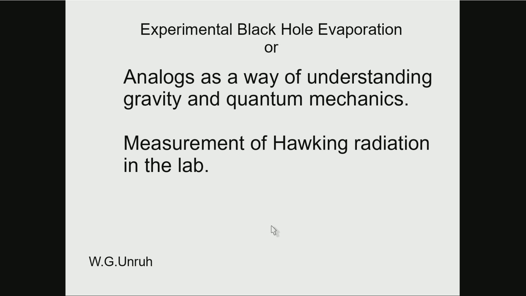KSM2k17 - Th - 03 - Measurement of Hawking Radiation in the lab